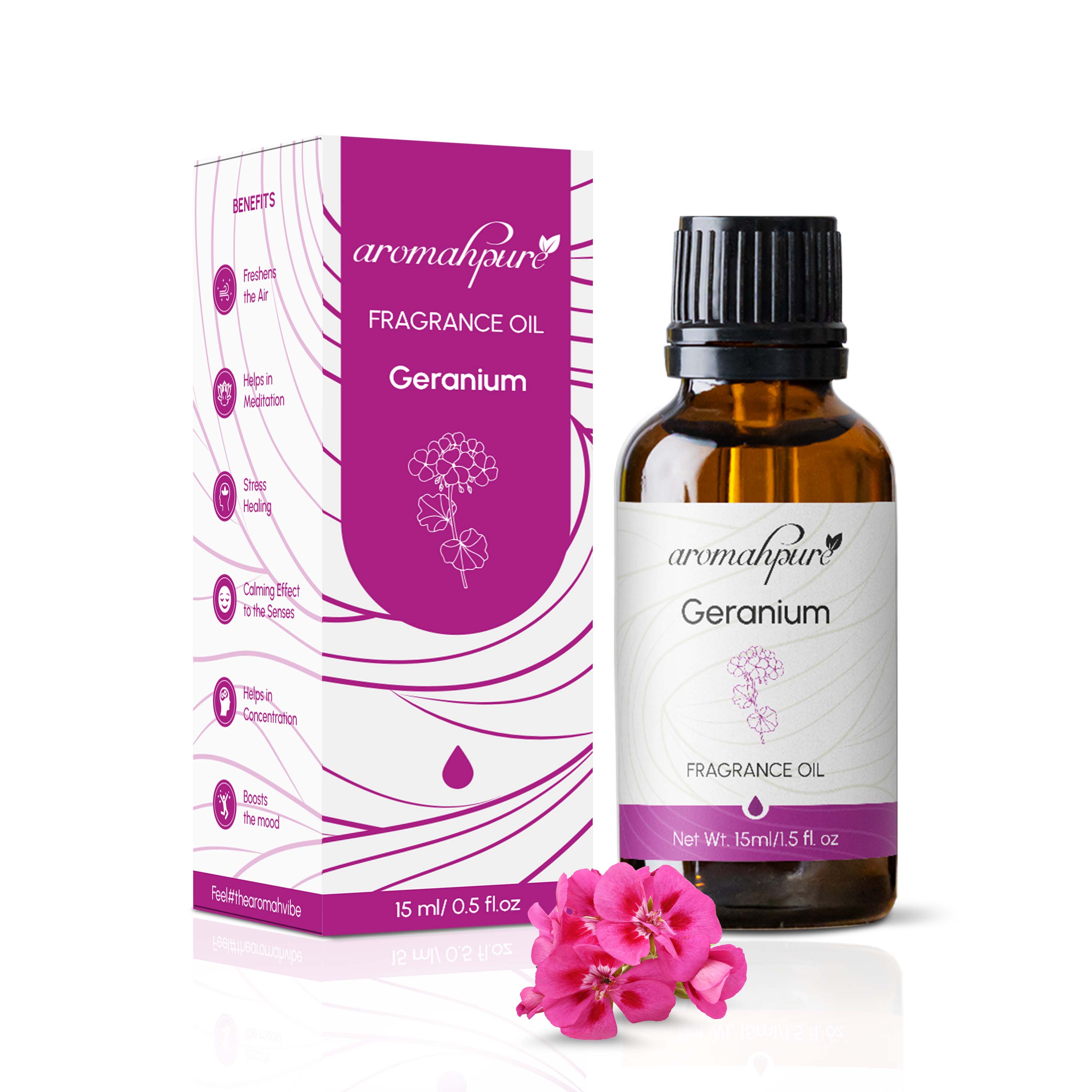 Buy Geranium Fragrance Oil for Diffusers & Candle Making – Aromahpure