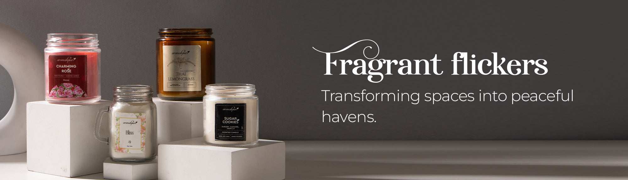 Buy Long Lasting Scented Soy Wax Candles Online in India – Aromahpure