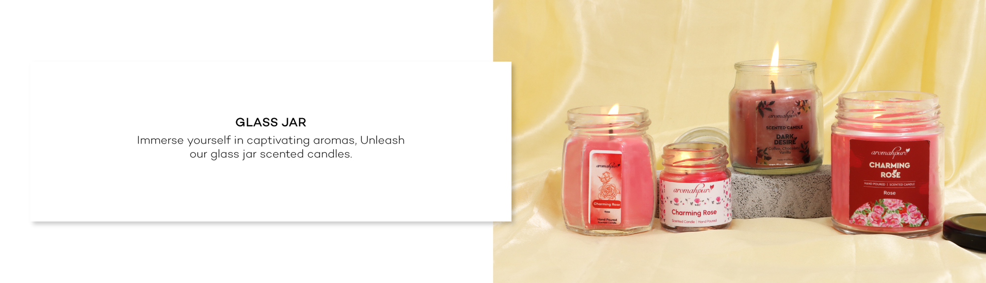 Buy Long Lasting Scented Soy Wax Candles Online – Aromahpure