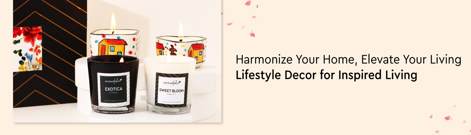 Buy Long Lasting Soy Wax Ceramic Scented Candles – Aromahpure