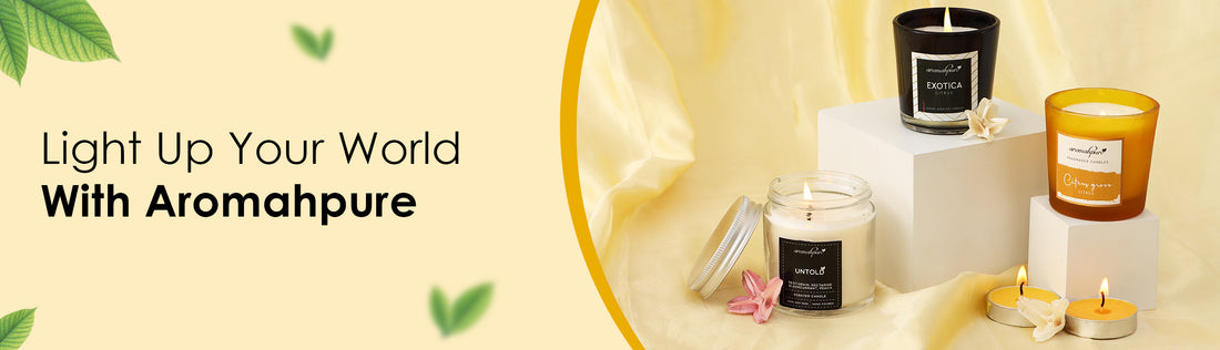 Buy Long Lasting Soy Wax Scented Candles Online – Aromahpure