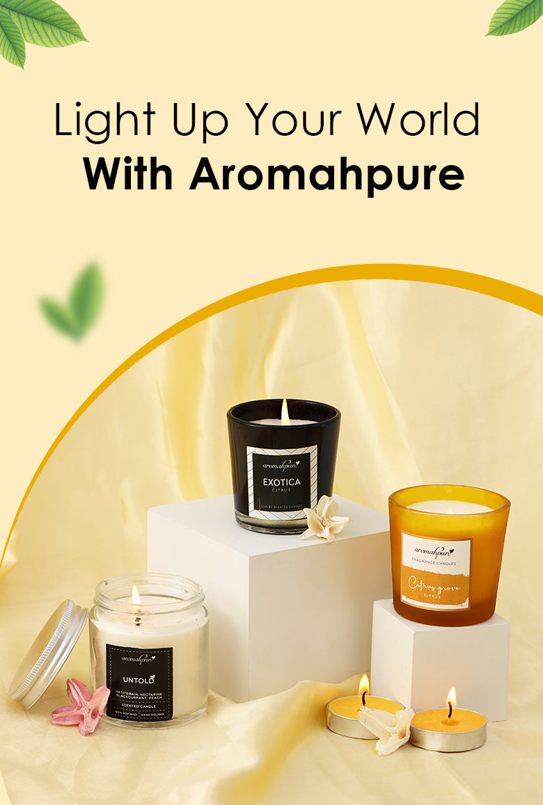 Buy Long Lasting Scented Soy Wax Candles Online – Aromahpure